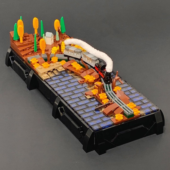 A Lego Microscale Train Ride - EverydayBricks